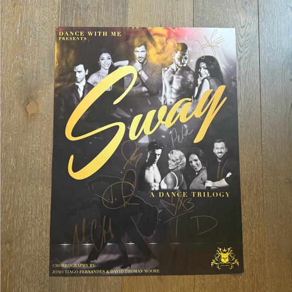 Wall Decor | Authentic Dancing With The Stars Tour Signed Poster Sway ...